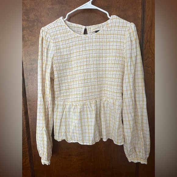 Universal Thread | Tops | Universal Thread Yellow And White Long Sleeve ...